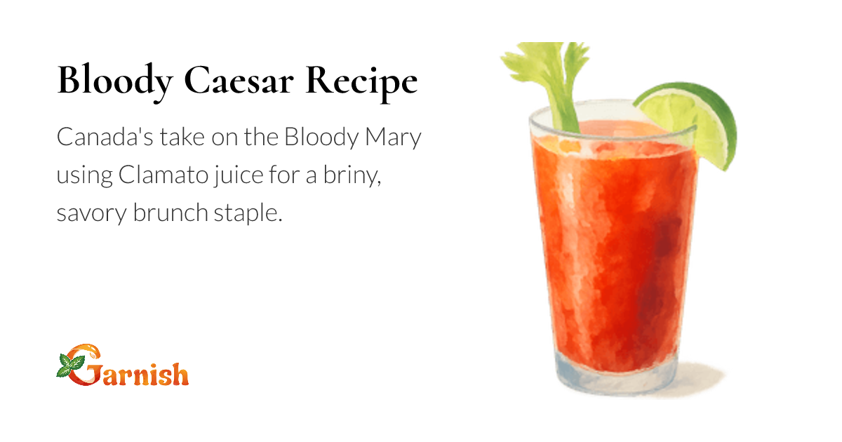 Bloody Caesar Cocktail Recipe | Garnish