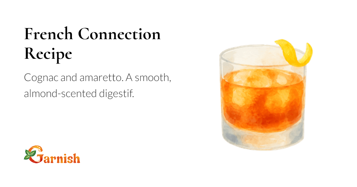 French Connection Cocktail Recipe | Garnish