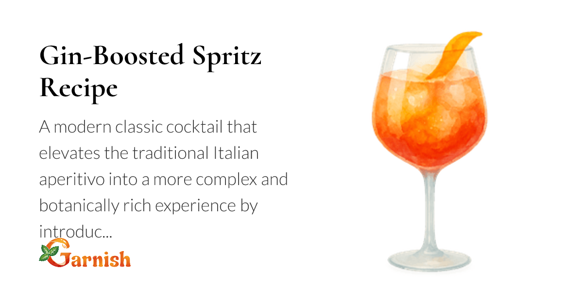 Gin-Boosted Spritz Cocktail Recipe | Garnish