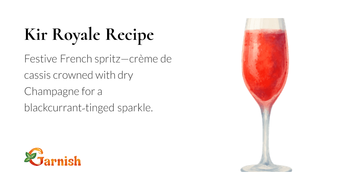 Kir Royale Cocktail Recipe | Garnish